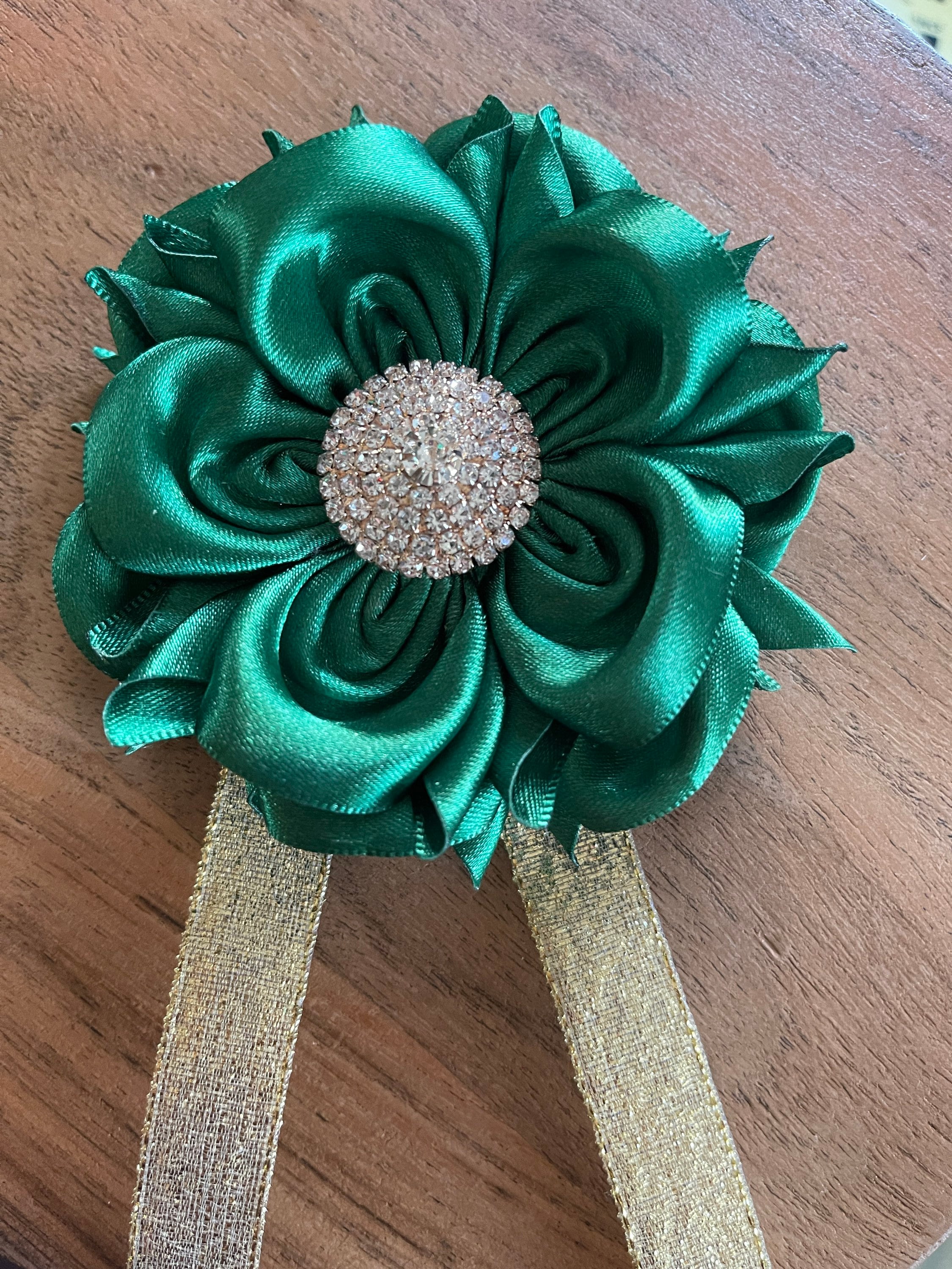 Emerald Green Henna Flower Hand Wraps- Set of 2 Flowers for Henna Night ...