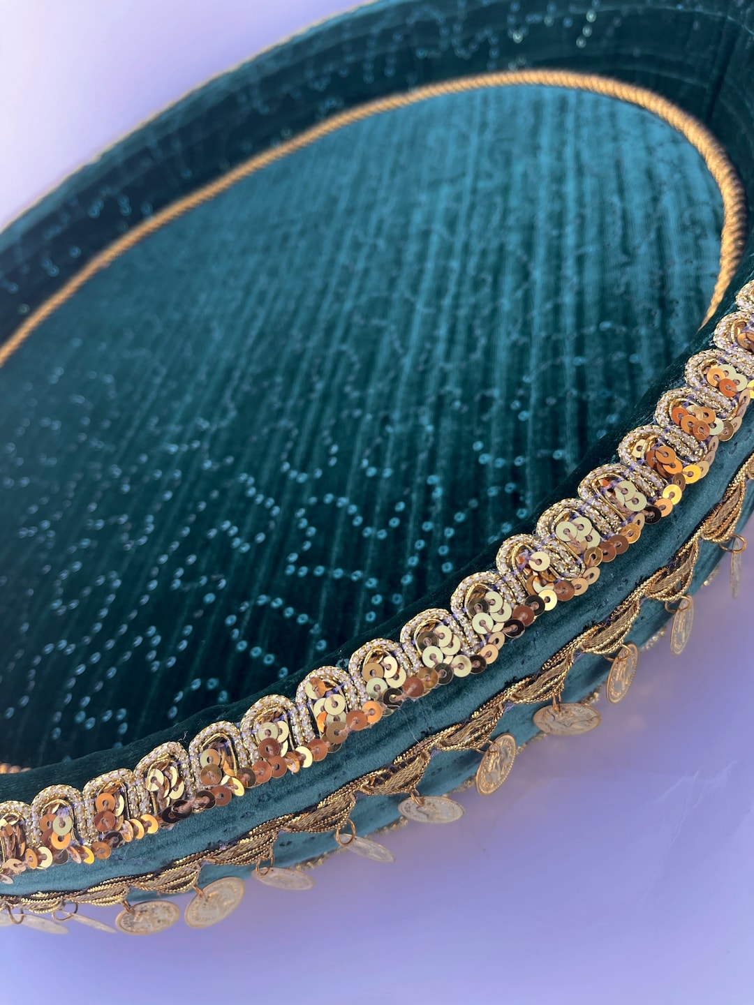 Green and Gold Henna Trayhenna Decor Henna Night Handmade - Etsy