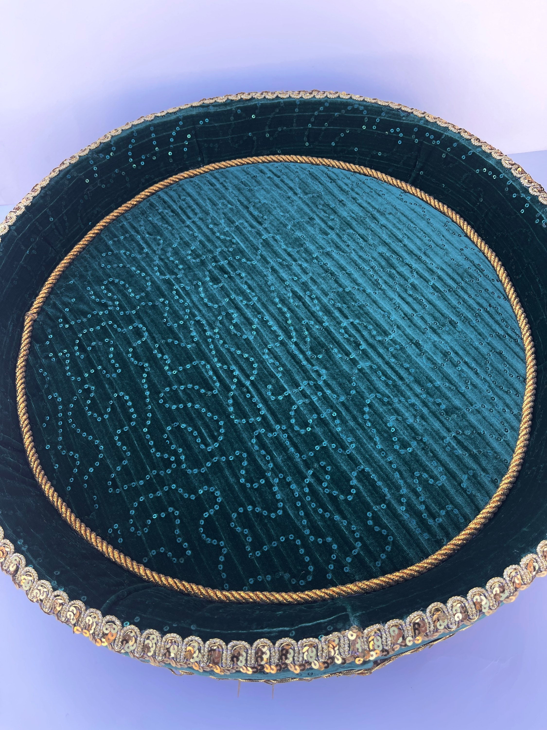 Green and Gold Henna Tray,henna Decor, Henna Night Handmade Basket ...