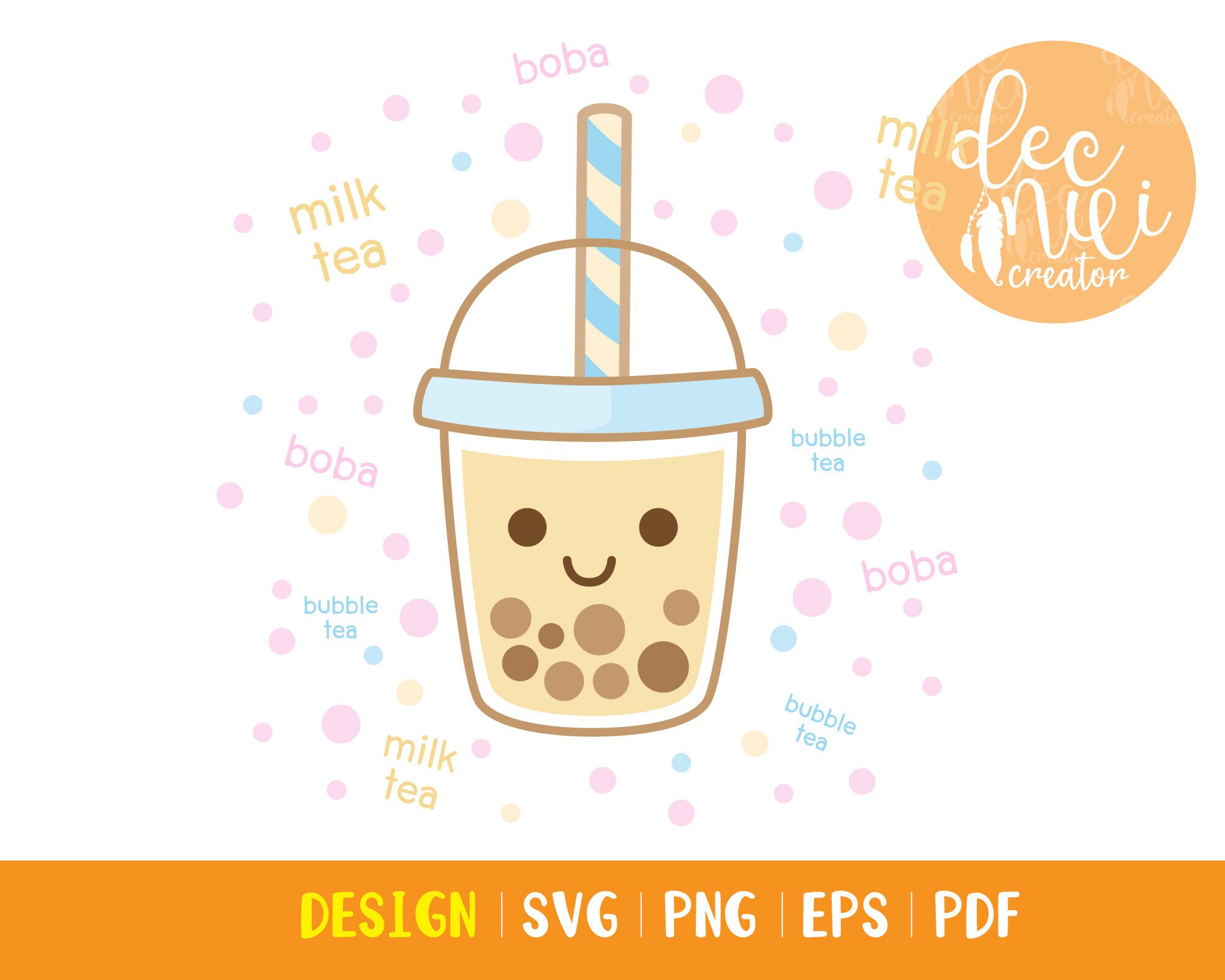 Bubble Tea SVG File Cute Boba Tea Milk Tea Clipart Eps Png - Etsy Canada