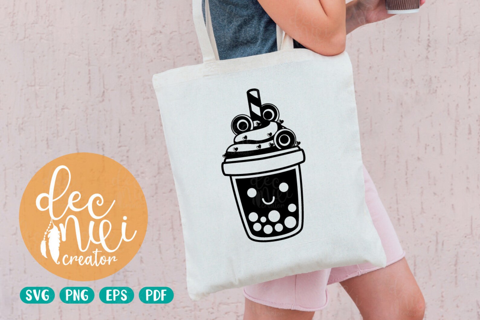Black Bubble Tea SVG Cut File Cute Boba Tea Milk Tea Clipart - Etsy