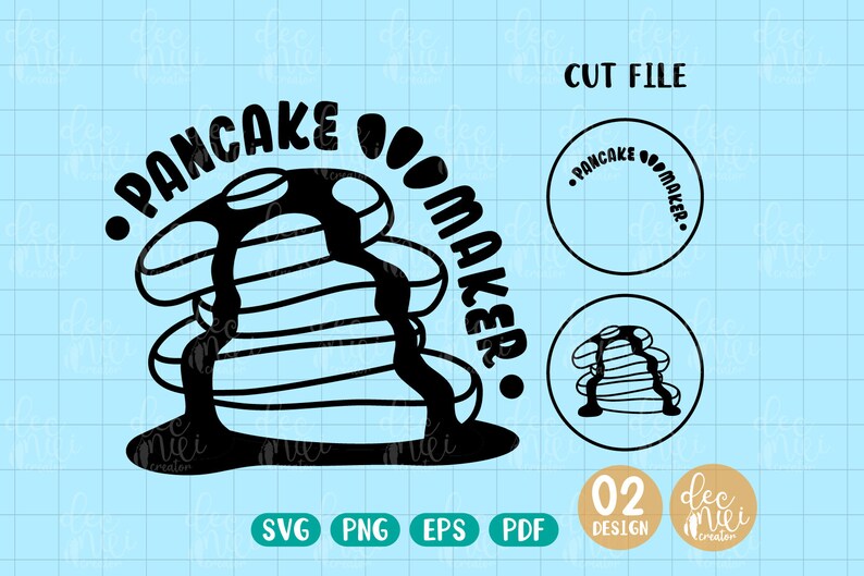 Pancake Maker SVG Cut File, Cute Clipart (instant Download) - Etsy
