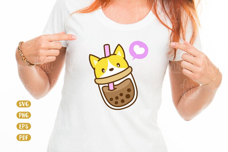 Bubble Tea With Cut Animal Animal Bubble Tea Bubble Tea SVG - Etsy