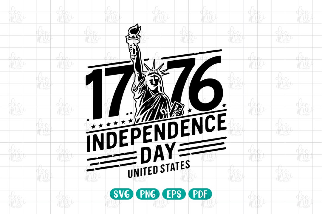 Independence Day Svg, 1776 America 4th of July, 4th of July Png, Fourth ...
