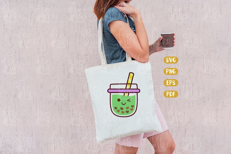 Bubble Tea Collection No. 02 SVG File Cute Boba Tea Milk - Etsy