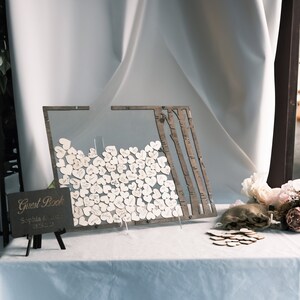 Personalized Wooden Guest Book Frame Choose Your Count-shape: Heart ...