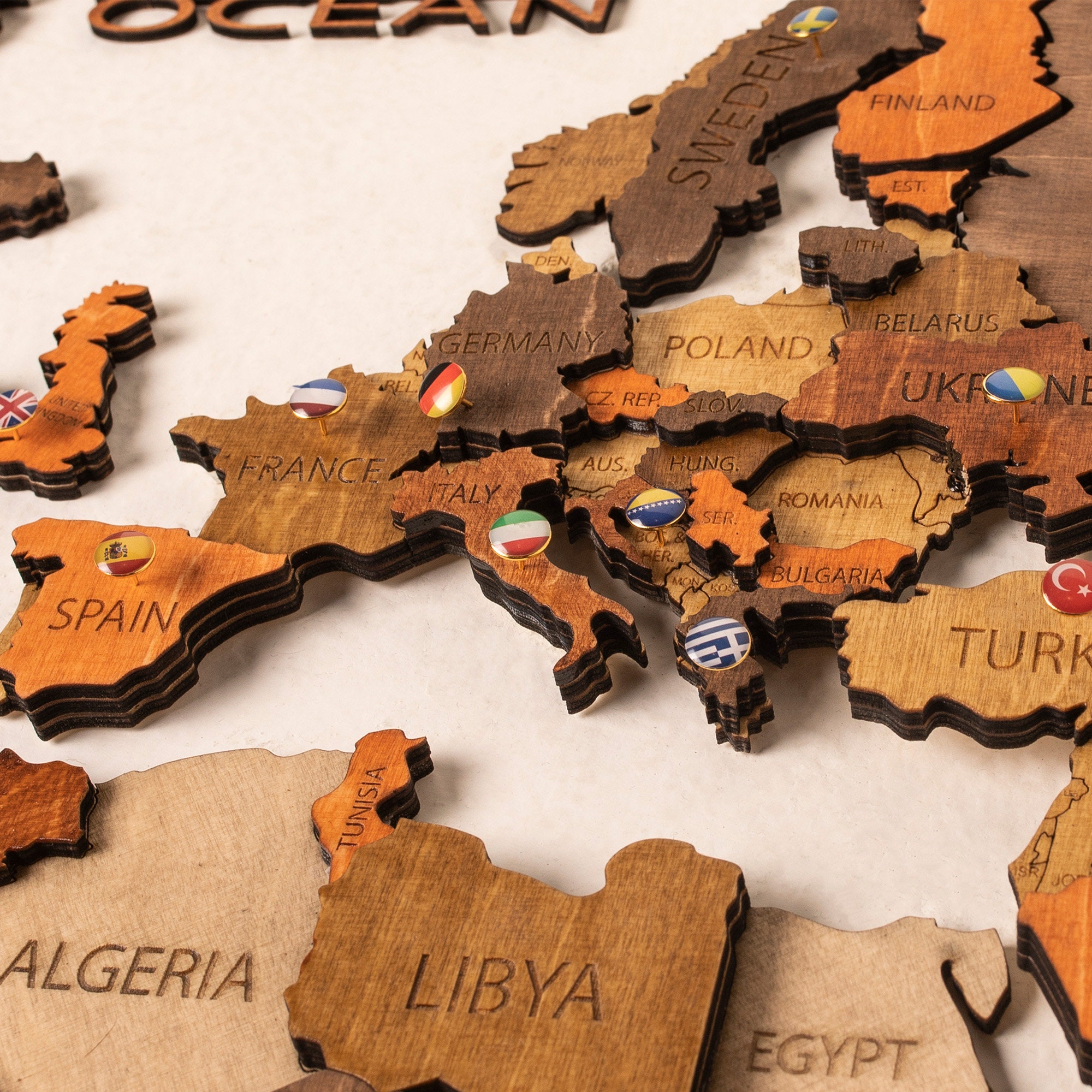 Large Laminated World Map for sale| 93 ads for used Large Laminated ...