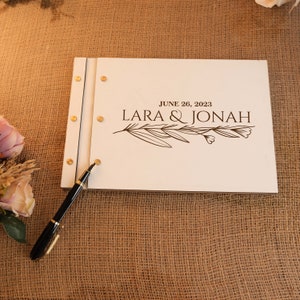 Personalized Wooden Guest Book Frame Choose Your Count-shape: Heart ...