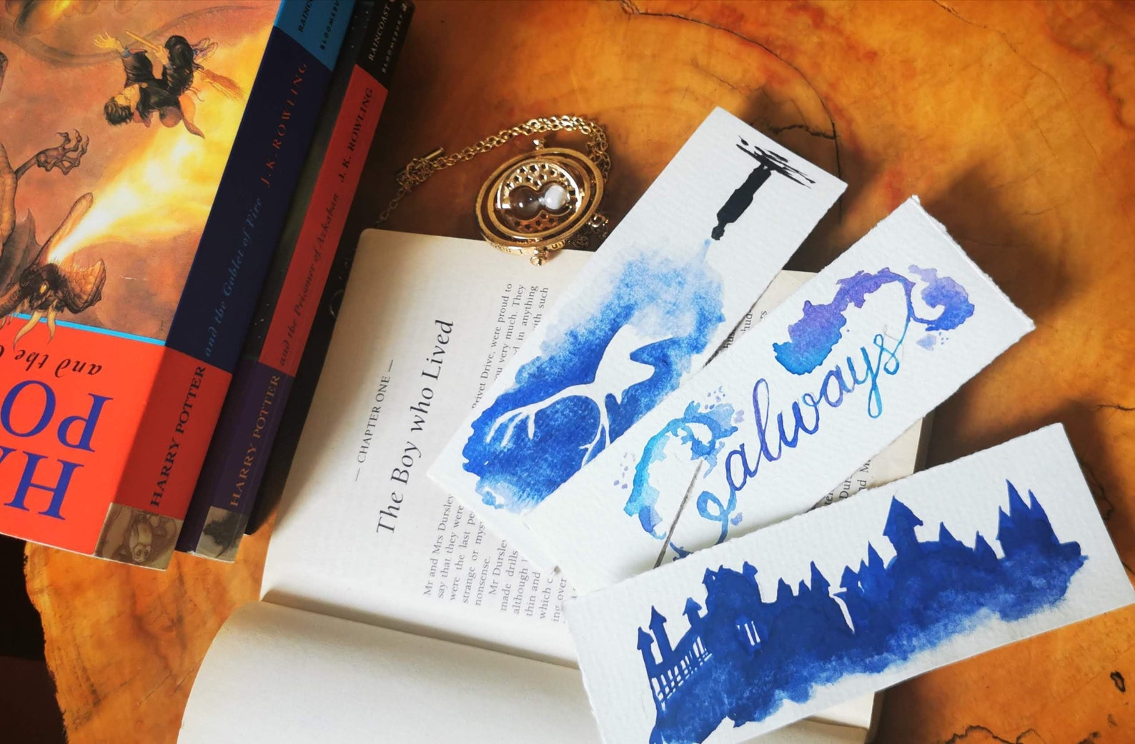 Watercolour Harry Potter Bookmarks - Etsy