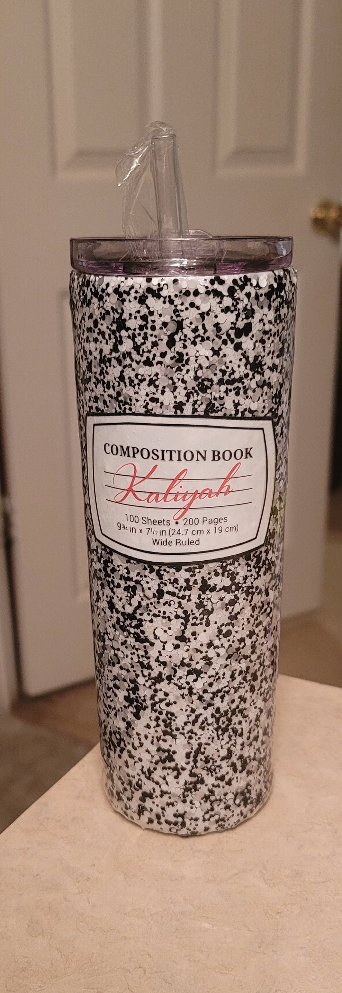 Composition Notebook Tumbler - Etsy