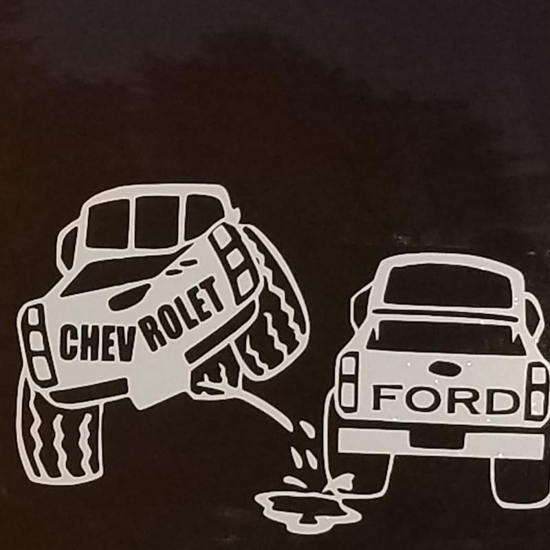 Pee on Ford Decal - Etsy