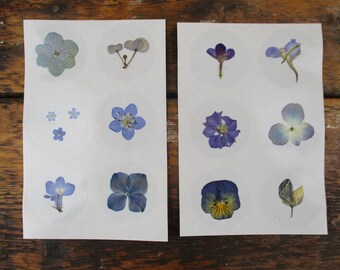 Real Flower Stickers | Etsy