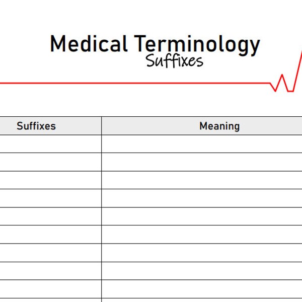 Medical Terminology Study Guide - Etsy