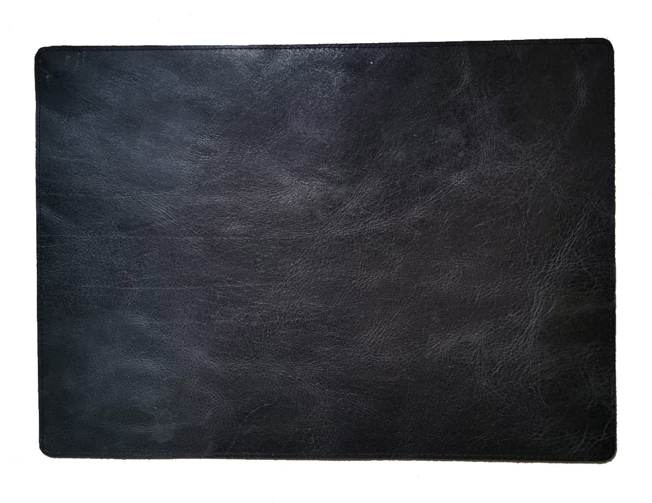 2 Pcs Luxury Leather Placemats Set Square Brown | Thick & Heavy ...