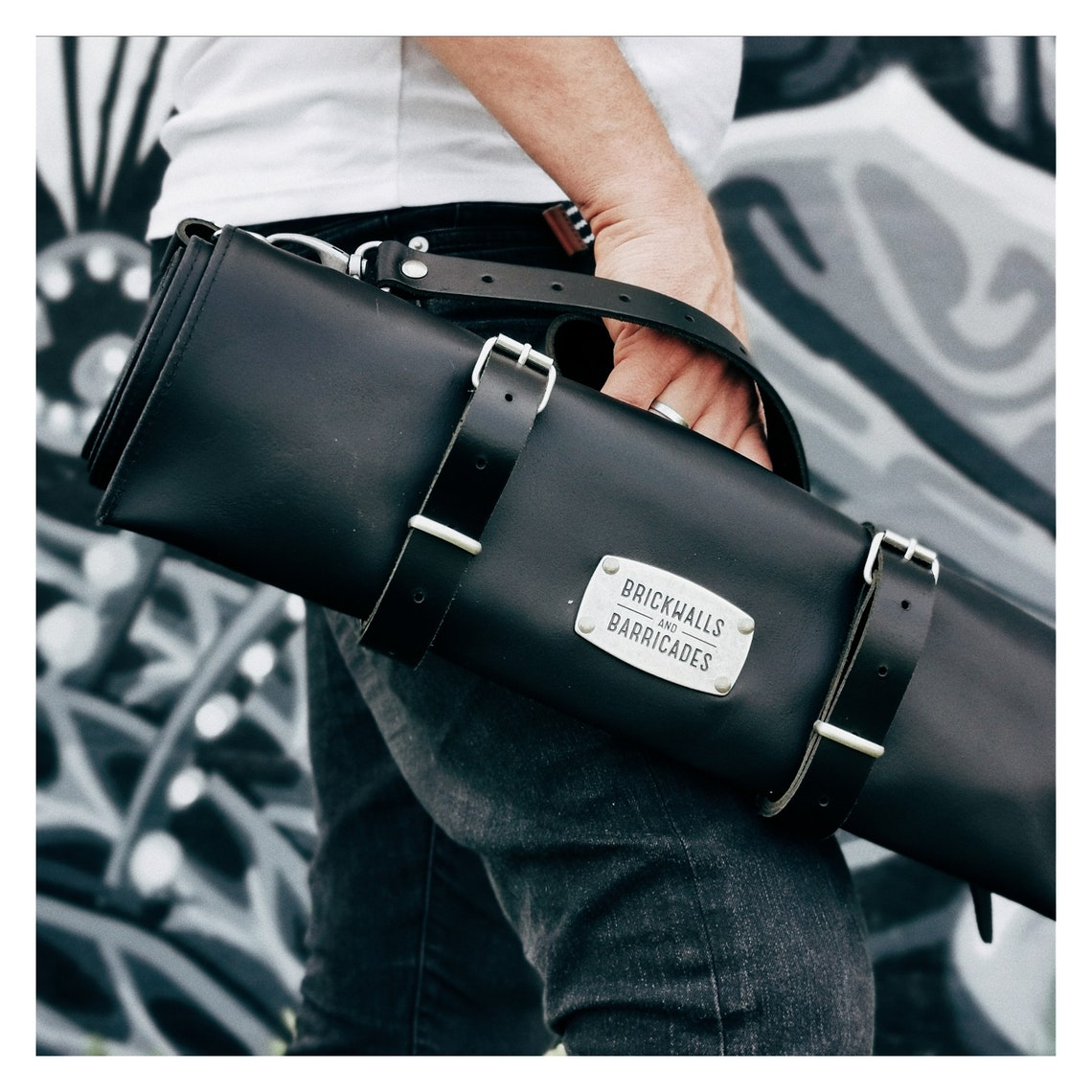 12 Sloth Extra Large Leather Knife Roll Bag Black Cow - Etsy