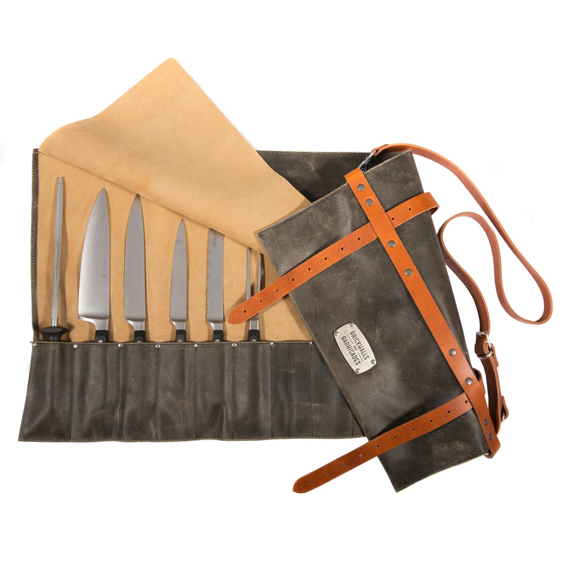 12 Sloth Extra Large Leather Knife Roll Bag Vintage Look - Etsy