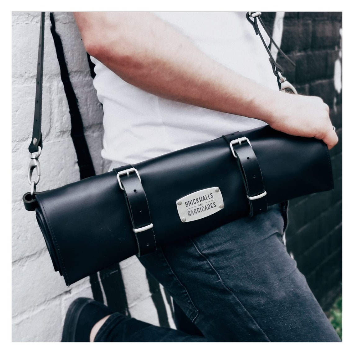 12 Sloth Extra Large Leather Knife Roll Bag Black Cow - Etsy