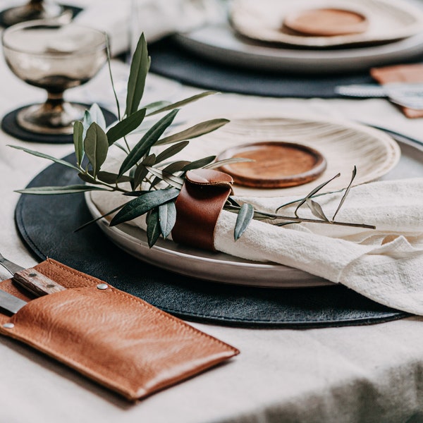 Leather Placemats - Etsy