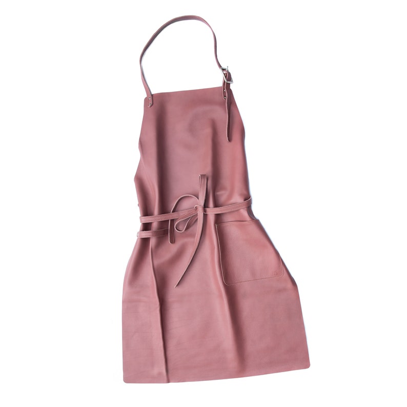 Pink Leather Apron for Women | Premium Quality Luxury Leather Kitchen ...