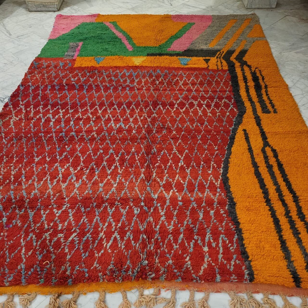 Handmade Wool Berber Carpet: Moroccan Wool Rug Berber Style - Etsy