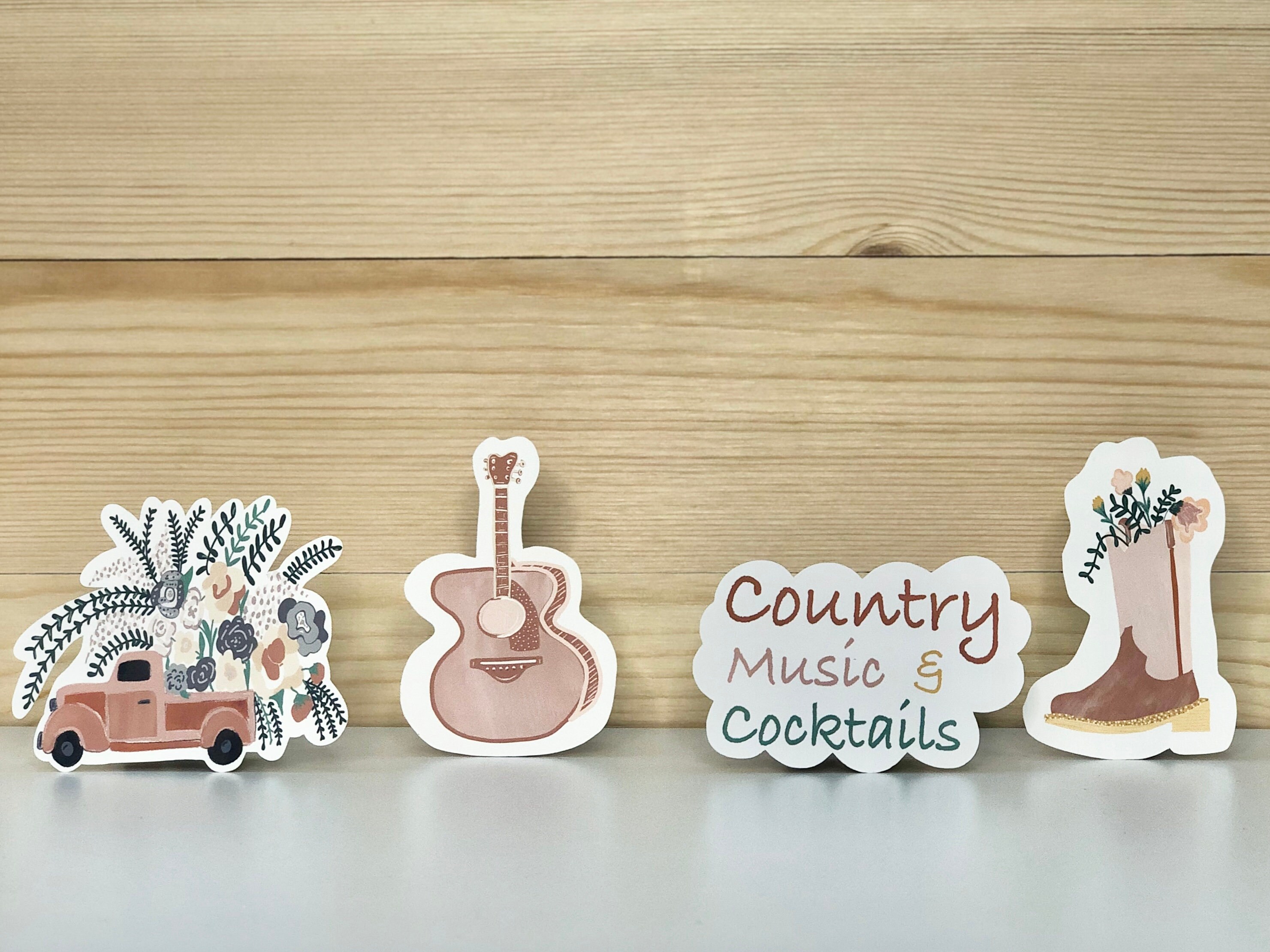 Country Chic Sticker Pack Laptop Stickers Water Bottle | Etsy