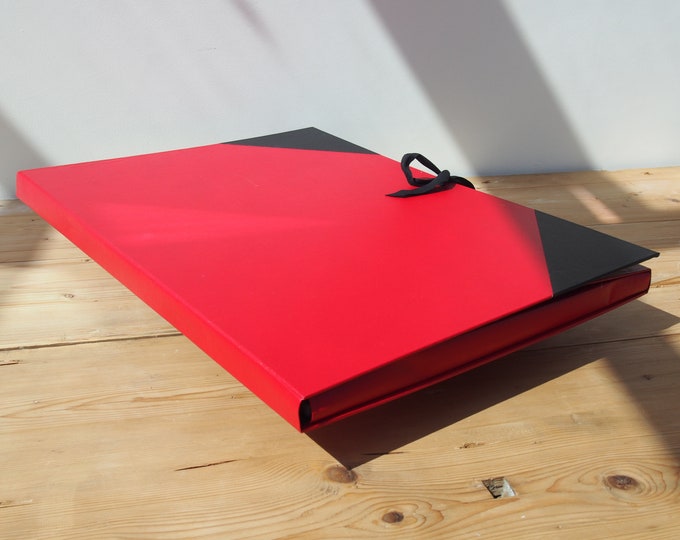 Artists Portfolio for A3 Sheets - Red - Etsy UK