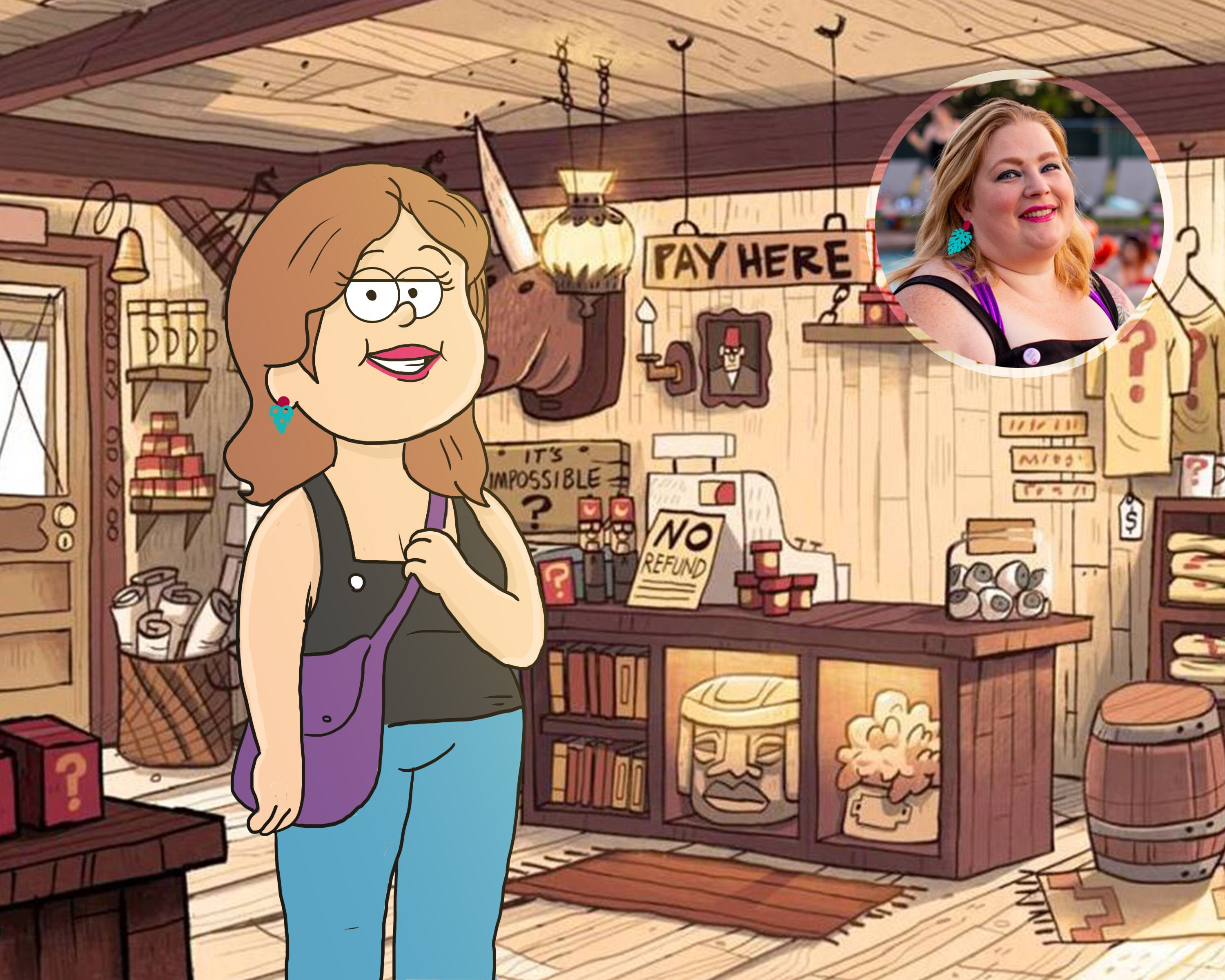 Gravity Falls Style Gravity Falls Portrait Portrait in | Etsy