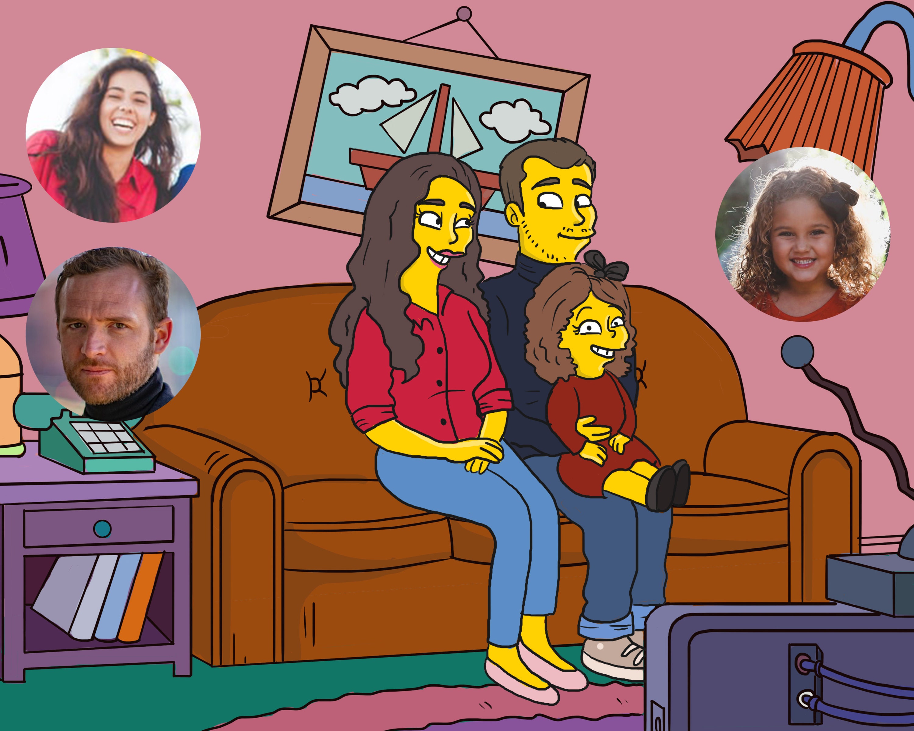 Digital Drawing & Illustration Custom Simpsons Family Portrait Drawing ...