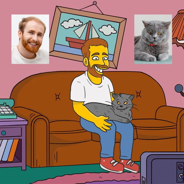 Simpsons Portrait - Etsy