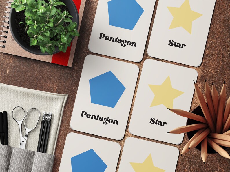 16 Printable Educational Shape Flash Cards, Learning for Kids ...