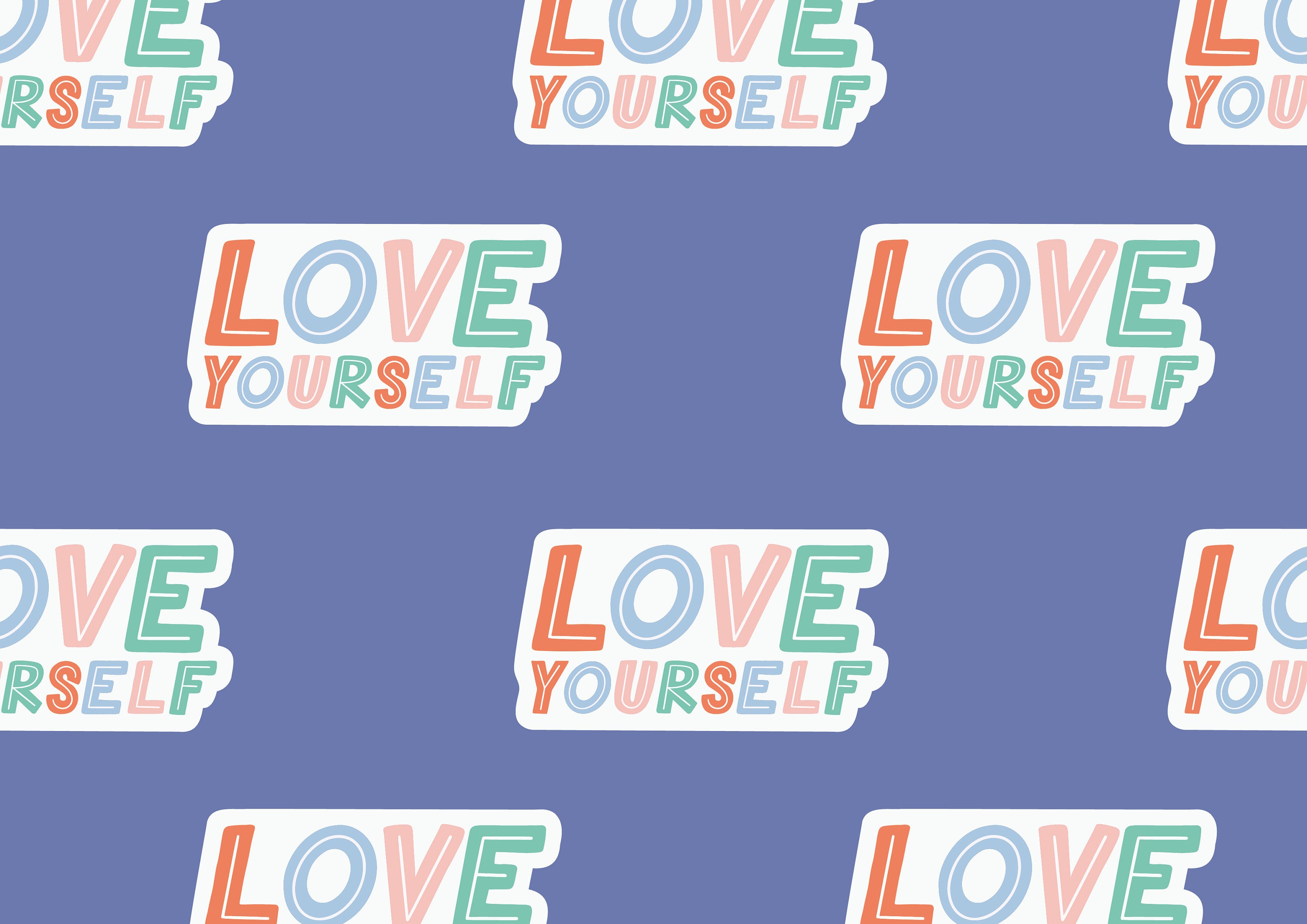 Love Yourself Sticker Notebook Sticker Laptop Sticker - Etsy