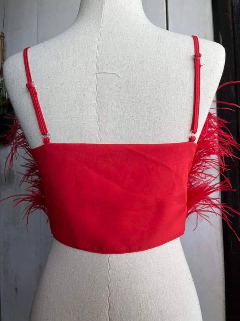 Red Crop Top - Etsy