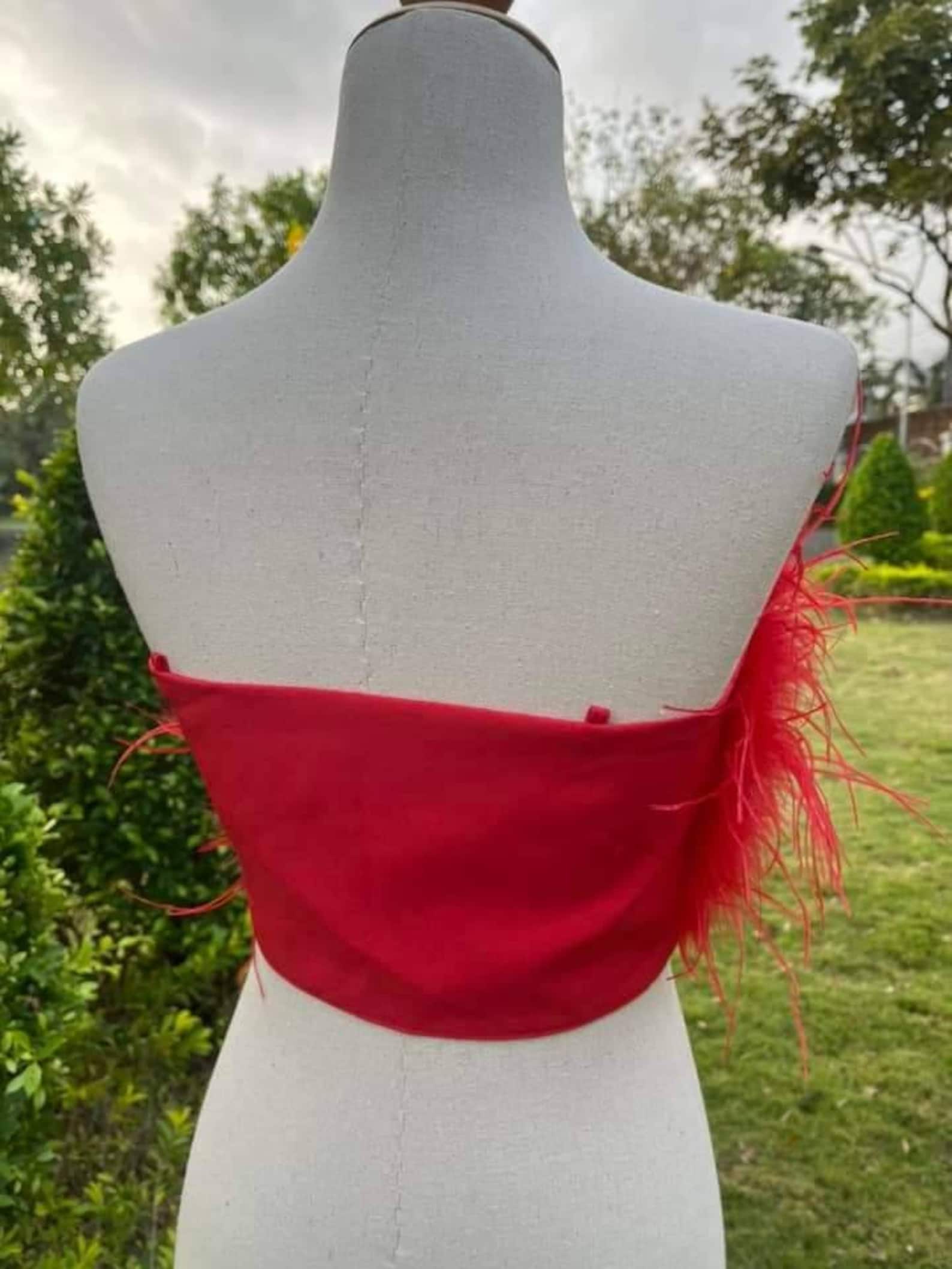 Red Crop Top - Etsy