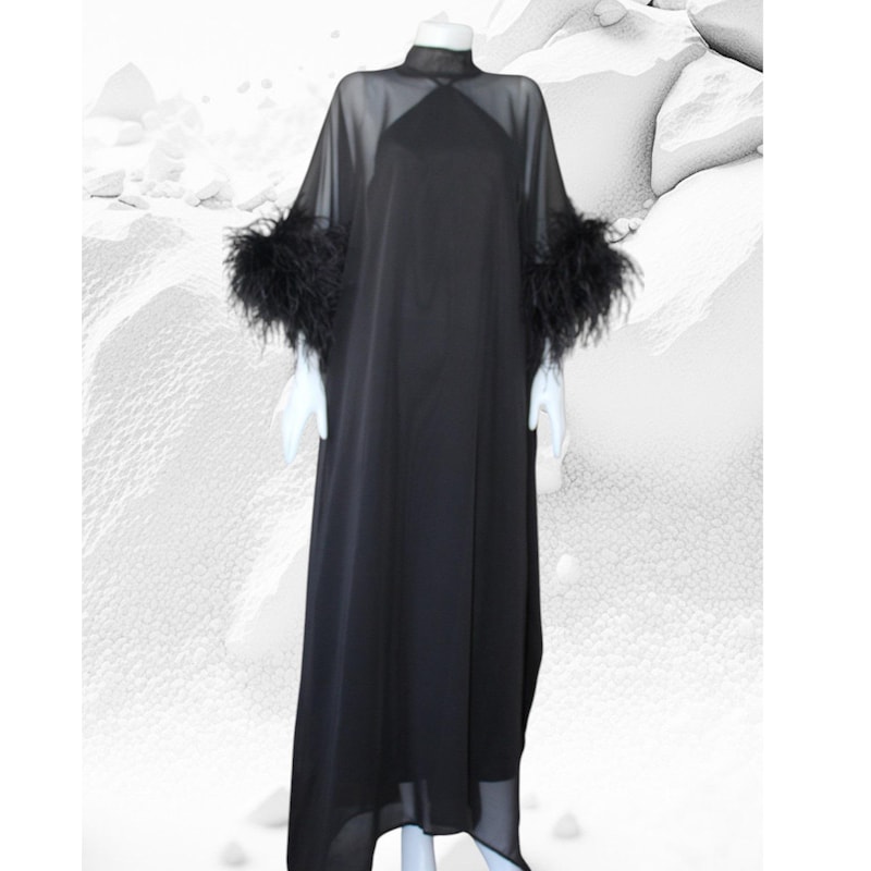 Shift Dress With Feathers - Etsy