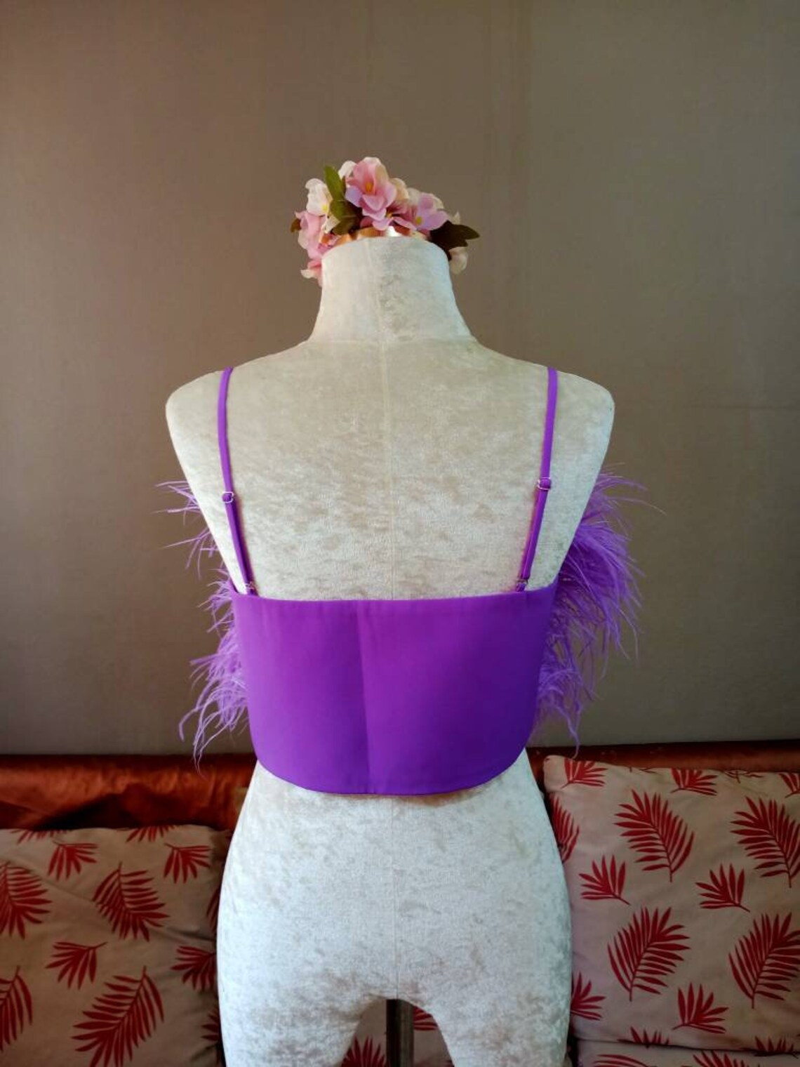 Purple Crop Top - Etsy