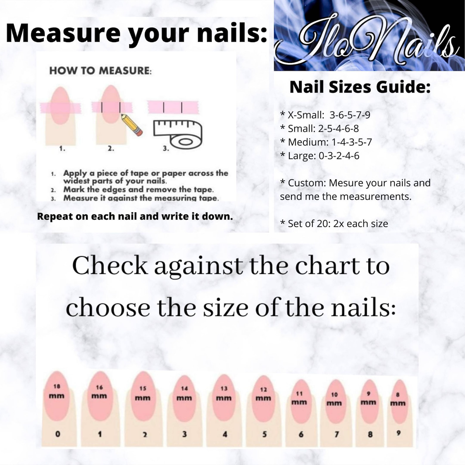 Black and Grey Abstract Matt Press-on Nails. Custom Made False | Etsy UK