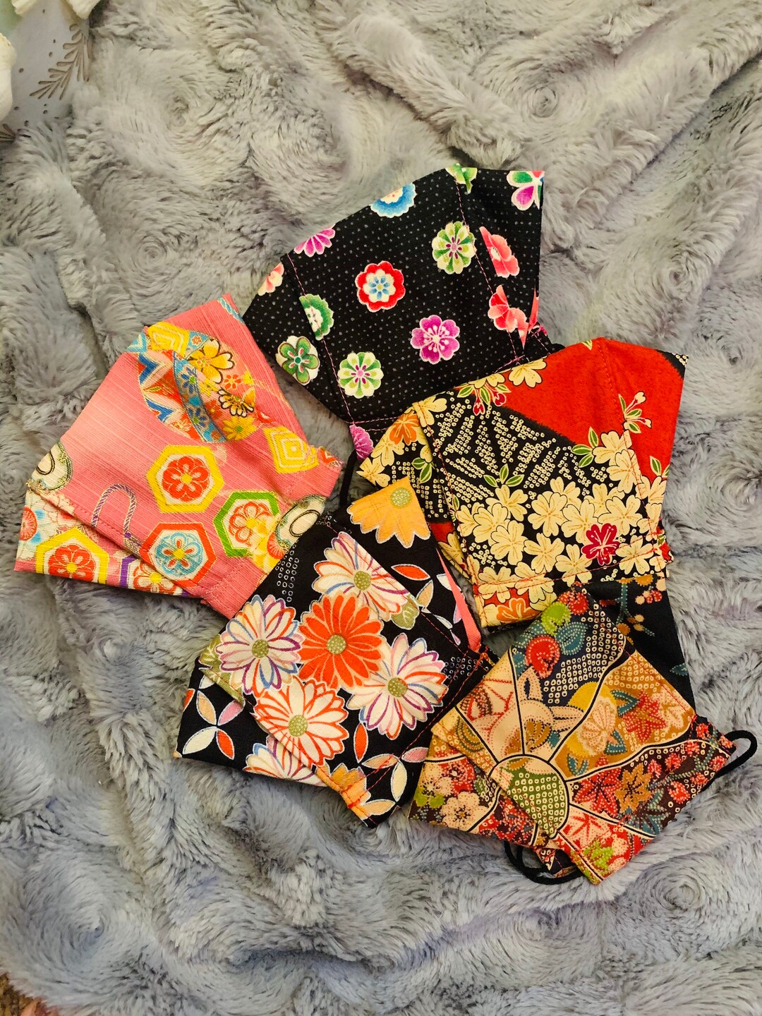3D Japanese Origami Kimono Face Masks - Etsy