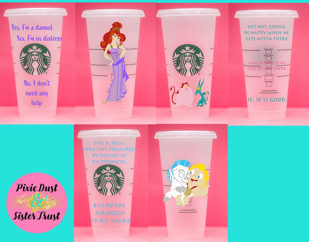 Disney Hercules (3 Designs) | Customizable 26 Oz Plastic Reusable Iced ...