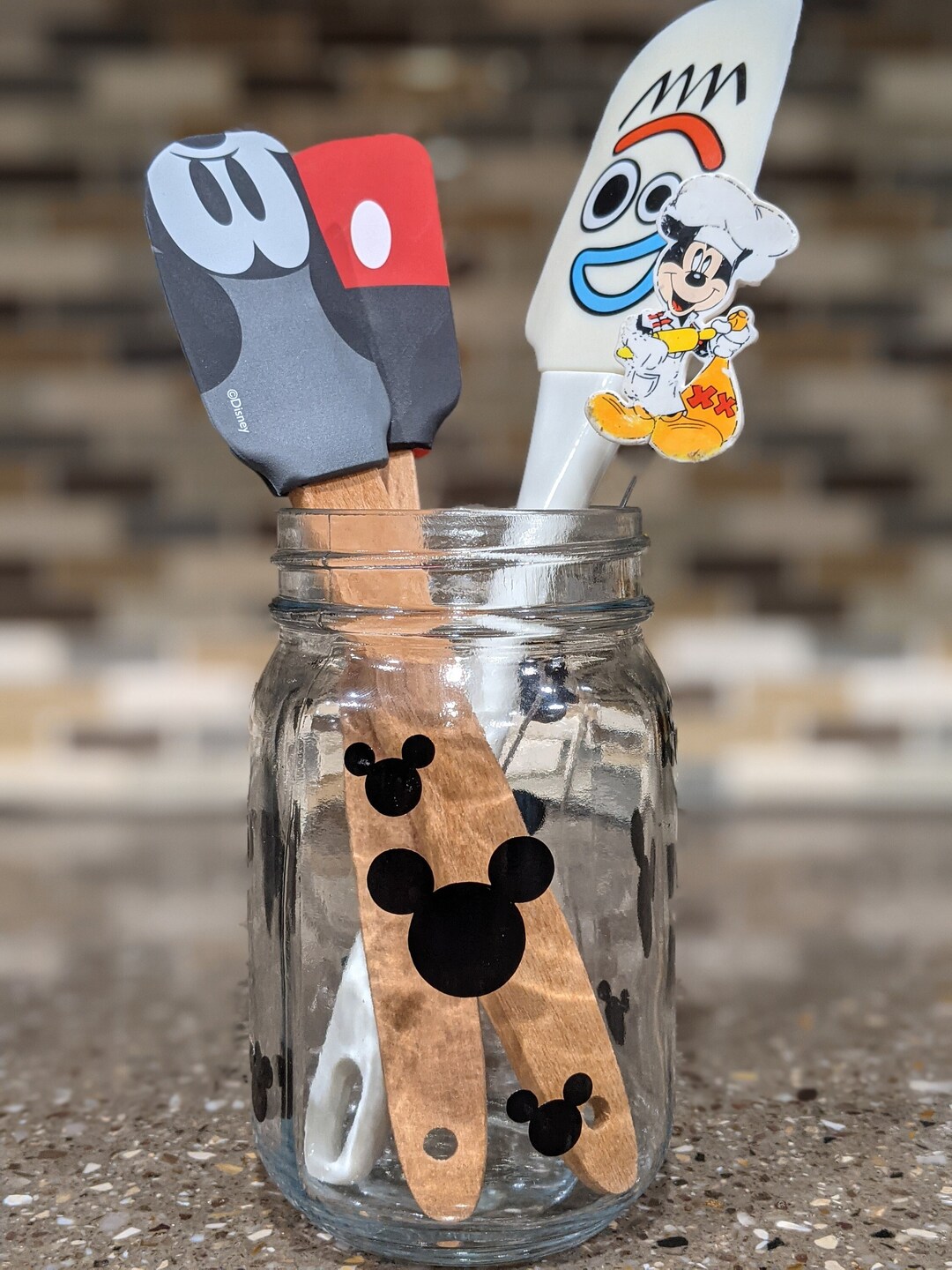 Mickey Mouse Mason Jar - Etsy