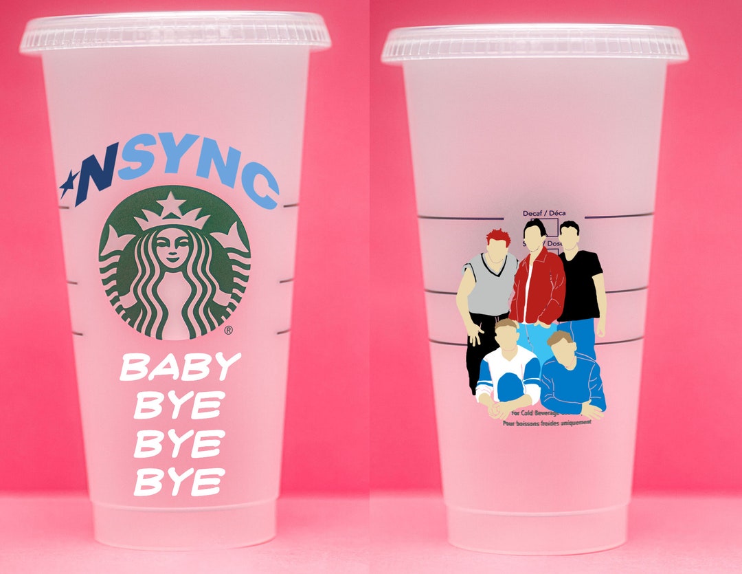 NSYNC **MULTIPLE LYRIC Options** | Customizable 26 Oz Plastic Reusable ...