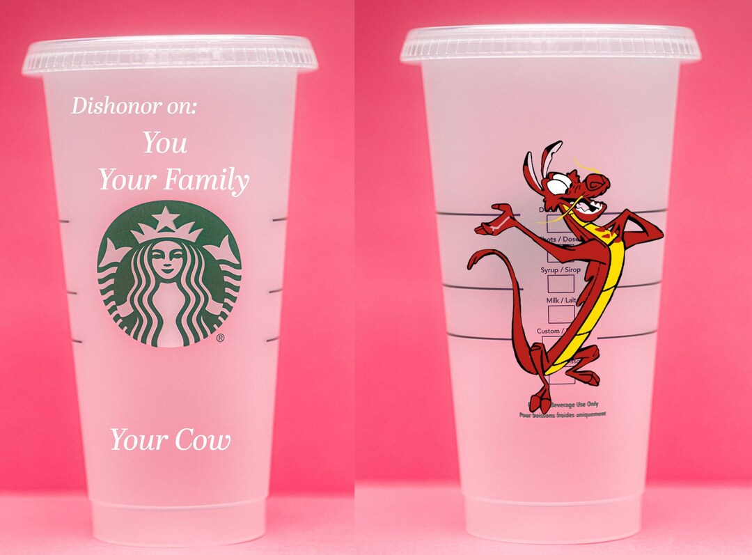 Starbucks Custom Disney Mulan Mushu Cup - Etsy