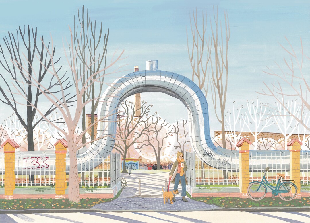 Print A3 Lene-voigt-park - Etsy