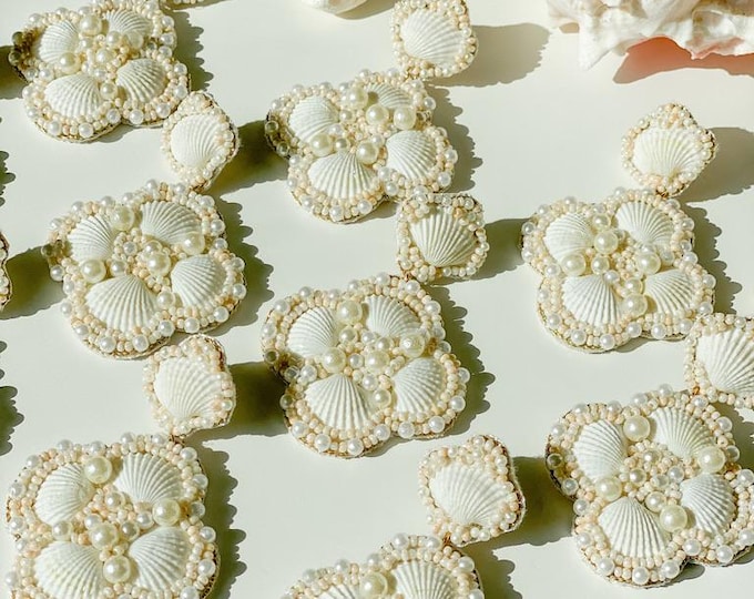 Isla Seashell Earrings - Etsy