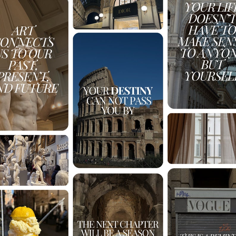 Travel to Italy Vision Board | Transform Your Life Vision Board | La ...