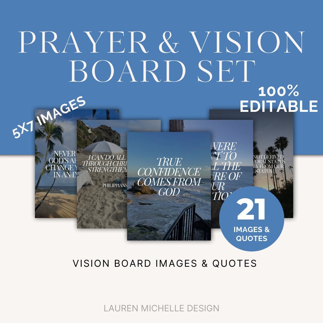 Scripture Vision Board | Christian Decor | Prayer & Vision Board ...