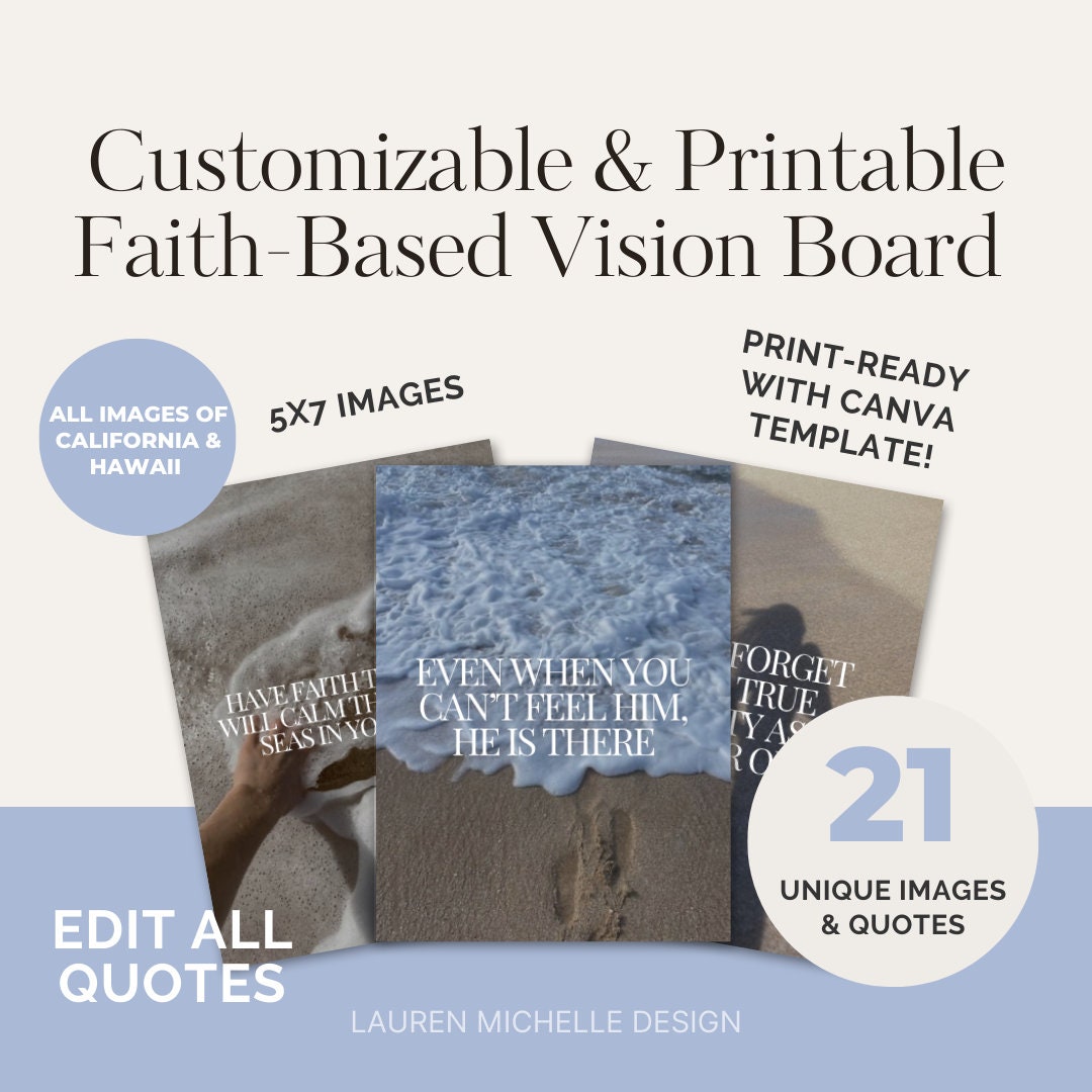 Prayer Board | Divine Worth Vision Board | Woman of God Vision Board ...