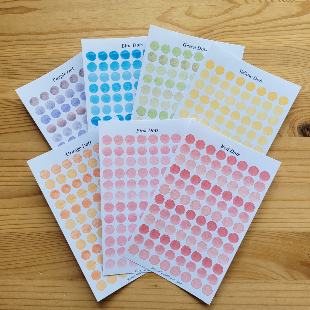 Dots Stickersheet Bullet Journal Stickers, Planner, Scrapbook, Journal ...