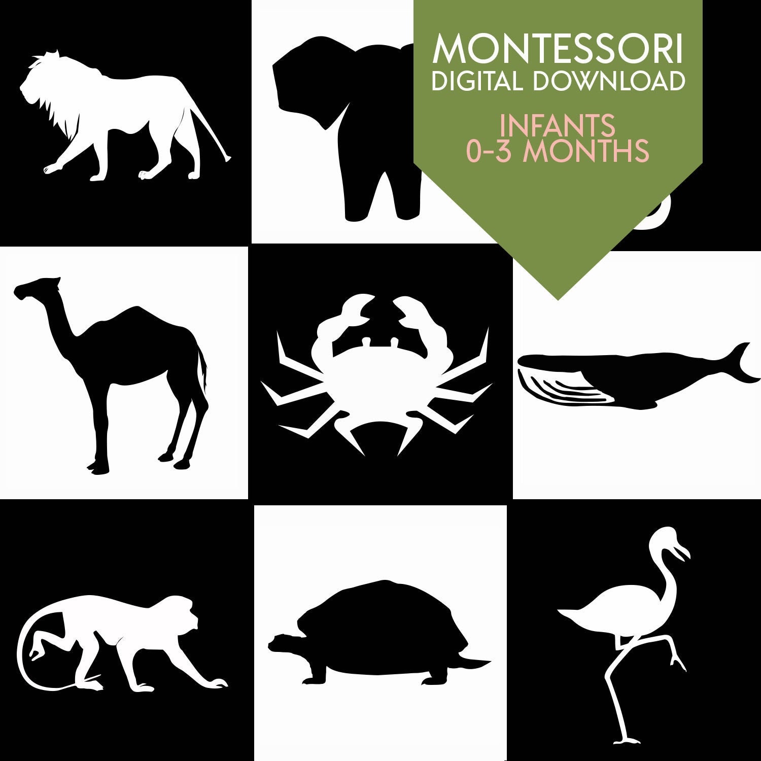 Montessori, Montessori Materials, Printable, Digital Download, Baby ...