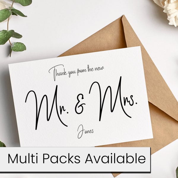 Mr and Mrs Thank You - Etsy