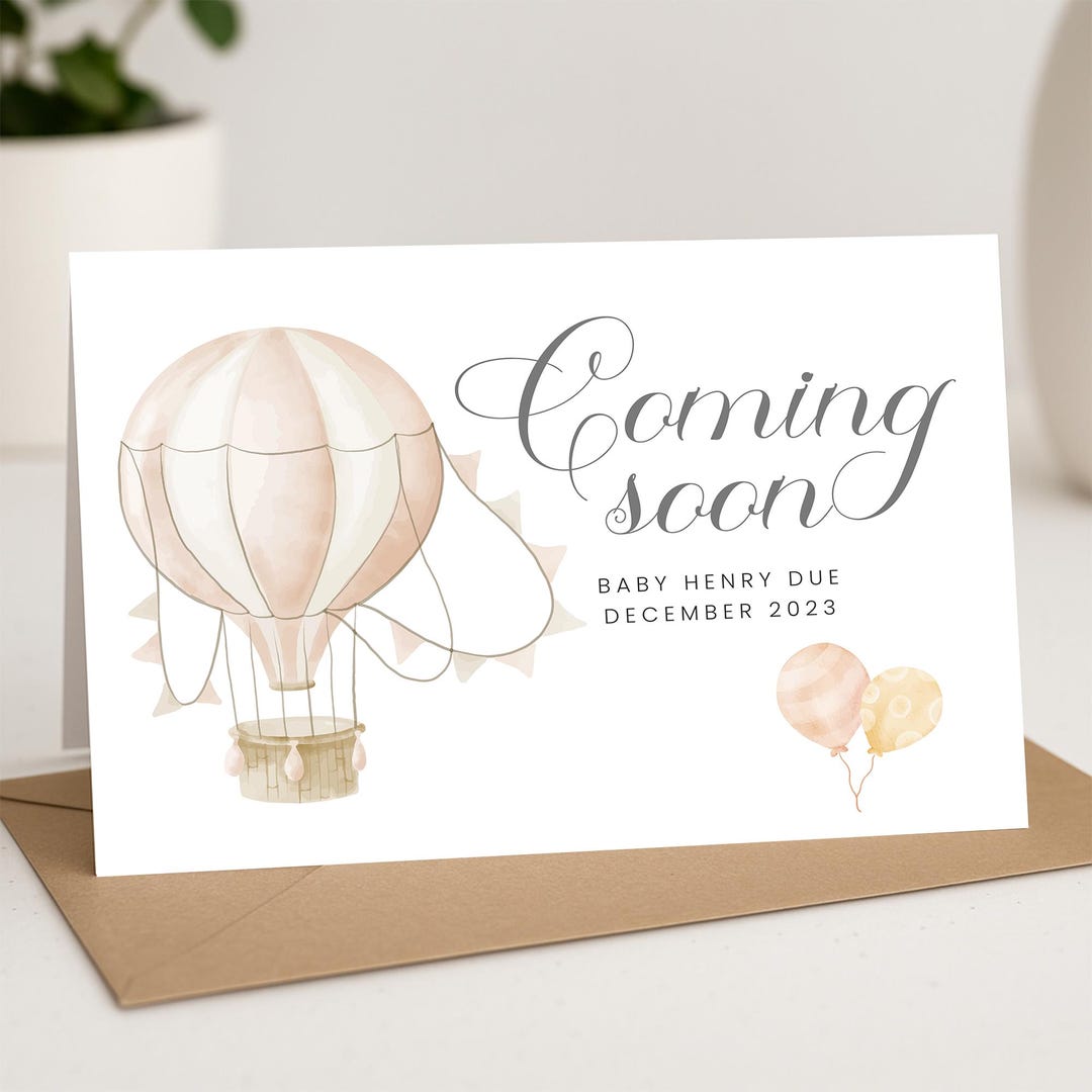 PREGNANCY ANNOUNCEMENT CARD, Announce Your Pregnancy With Our Coming ...